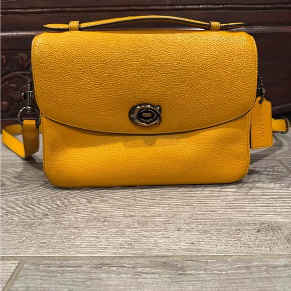 Coach | Bags | Coach Yellow Leather Crossbody Bag | Poshmark